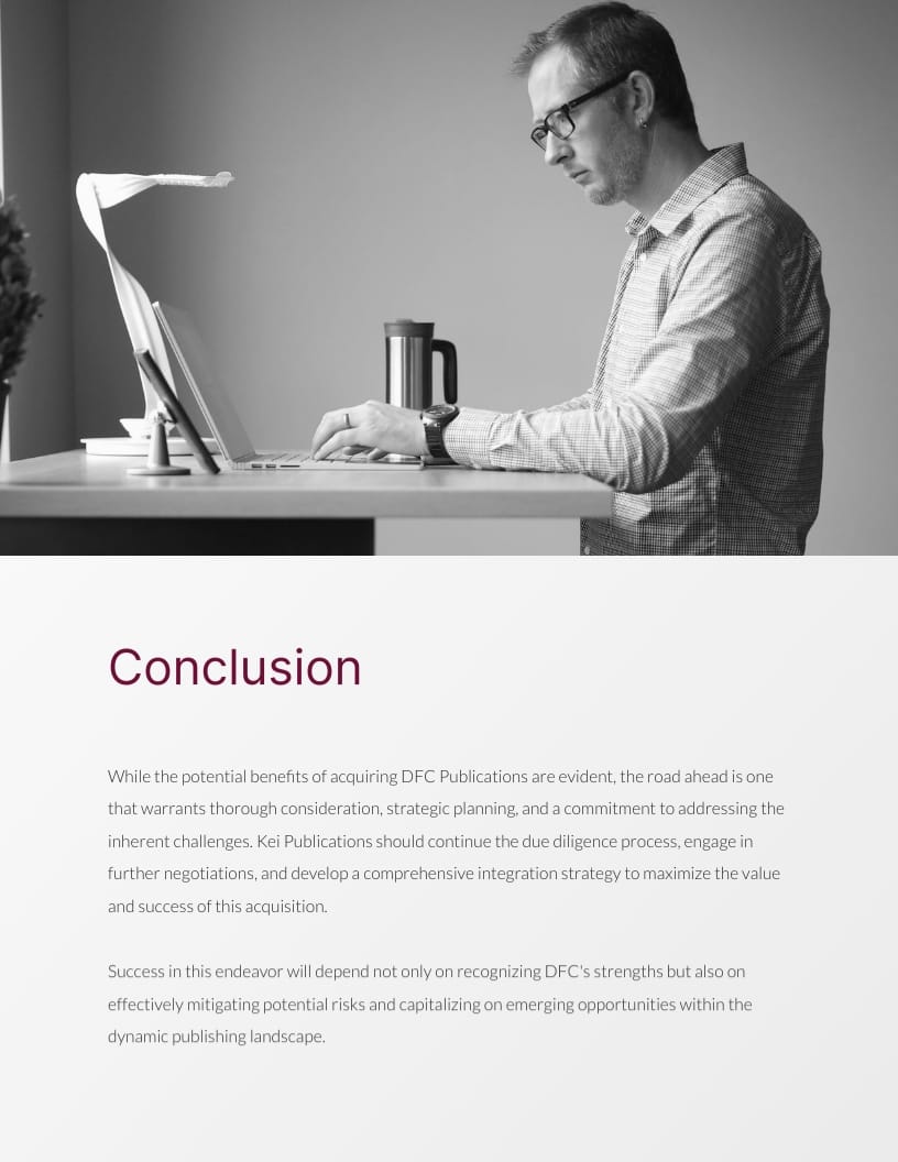 Commercial Due Diligence Report Template | Visme