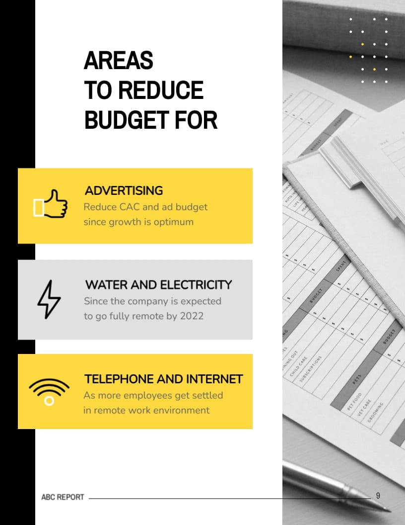 Company Expenses Report Template | Visme
