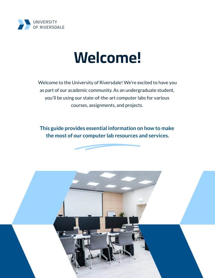 Computer Lab Orientation Guide Template | Visme