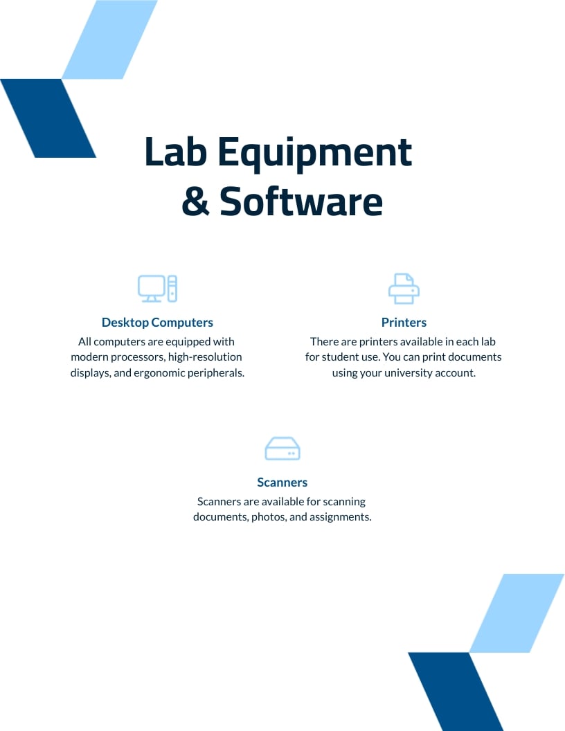 Computer Lab Orientation Guide Template | Visme