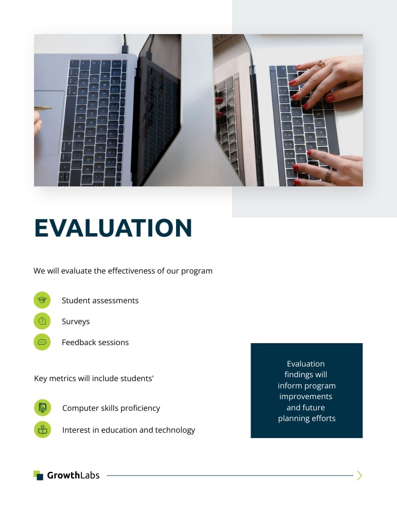 Computer Training Bootcamp Grant Proposal Template | Visme