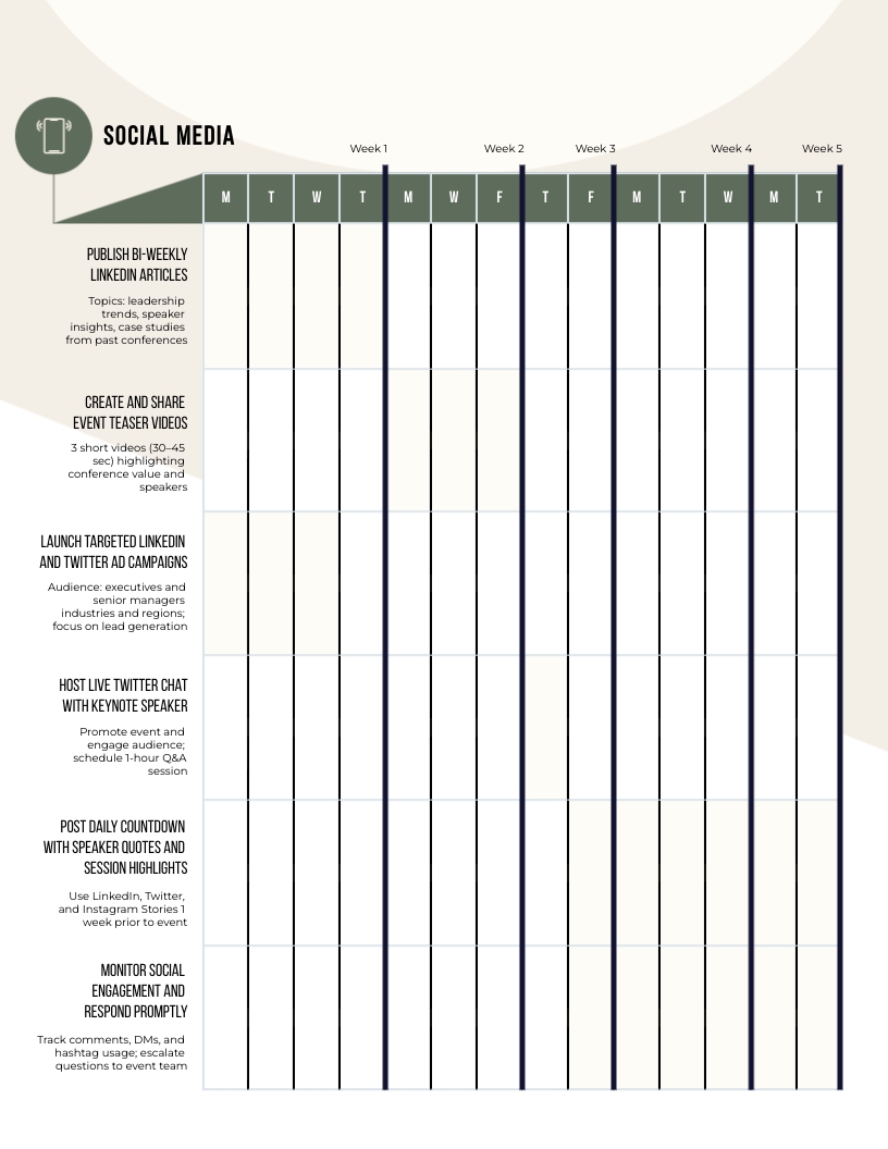 Conference Event Marketing Plan Template | Visme
