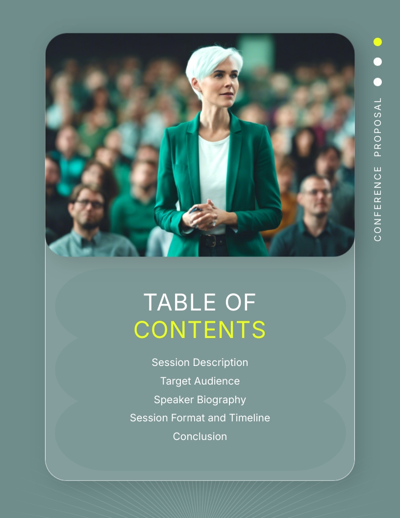 Conference Proposal Speaker Template | Visme