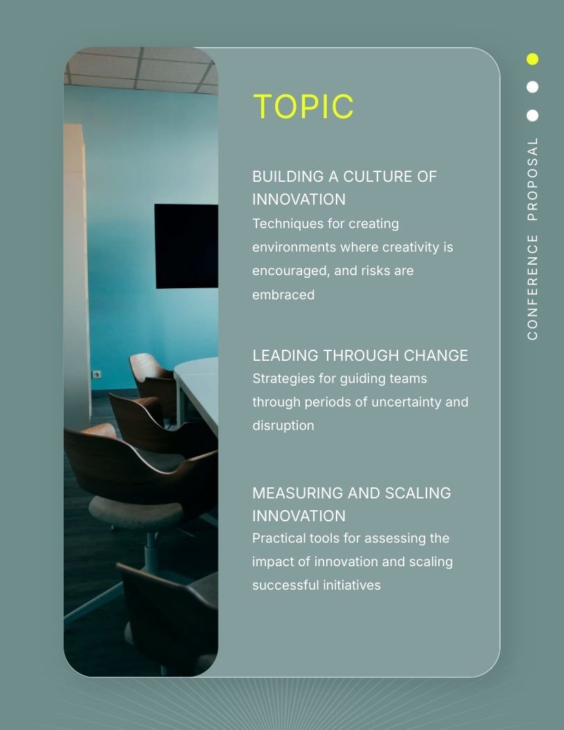 Conference Proposal Speaker Template | Visme