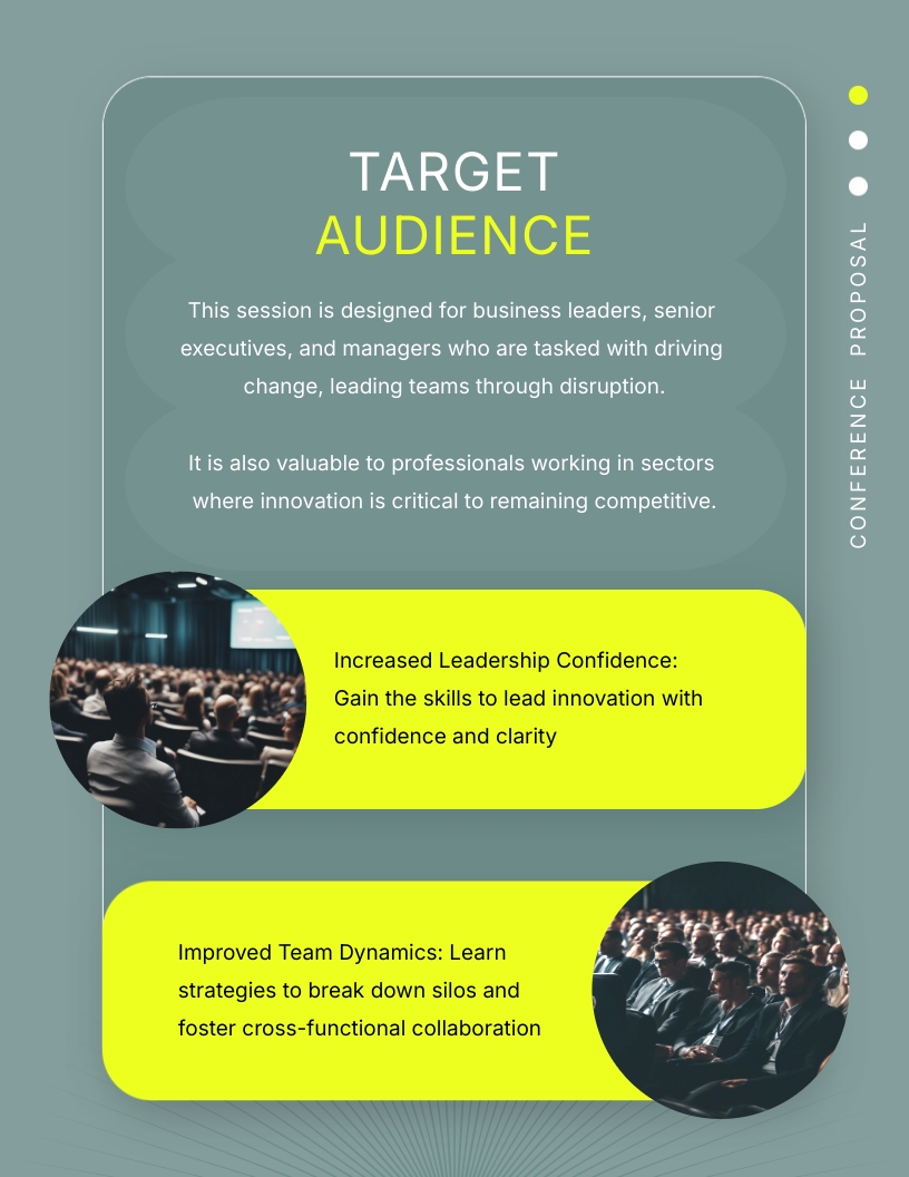 Conference Proposal Speaker Template | Visme
