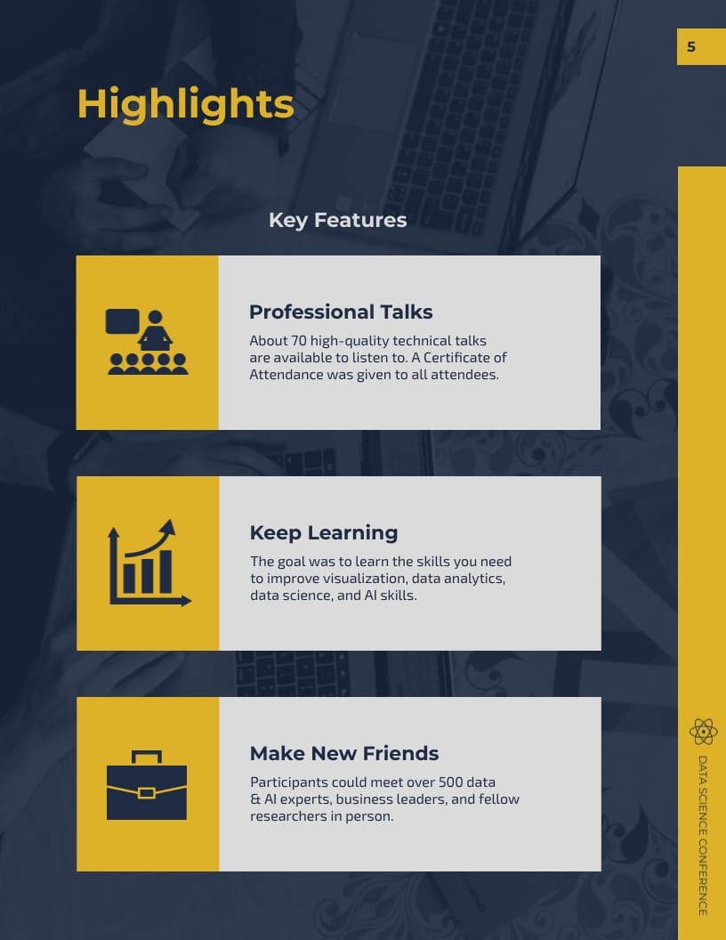 Conference Report Template | Visme