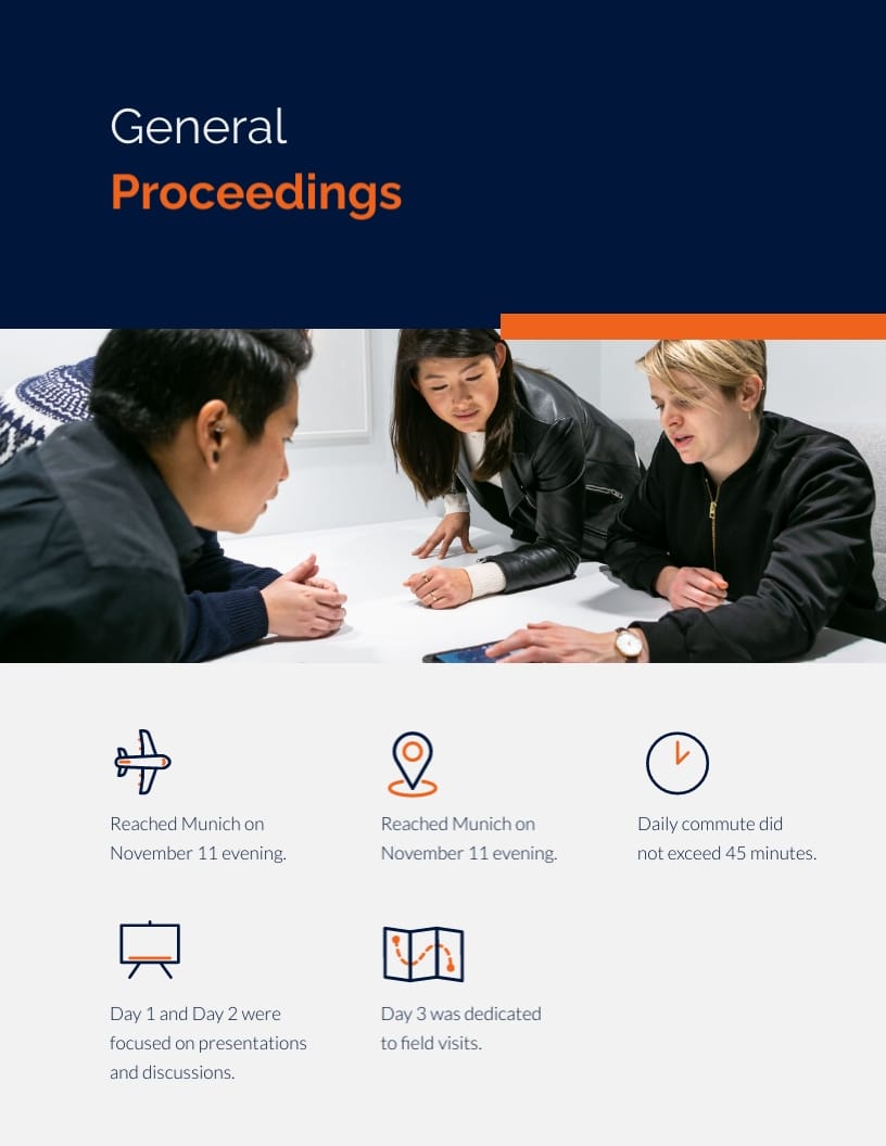 Conference Trip Report Template | Visme