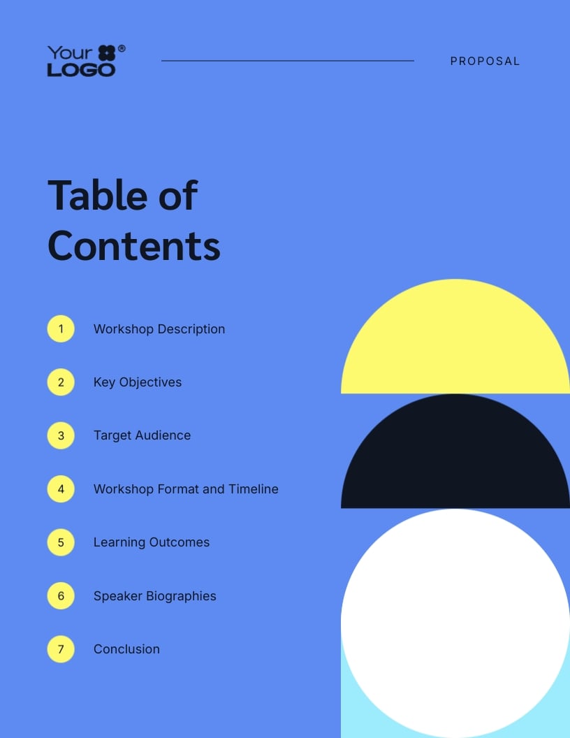 Conference Workshop Proposal Example Template | Visme