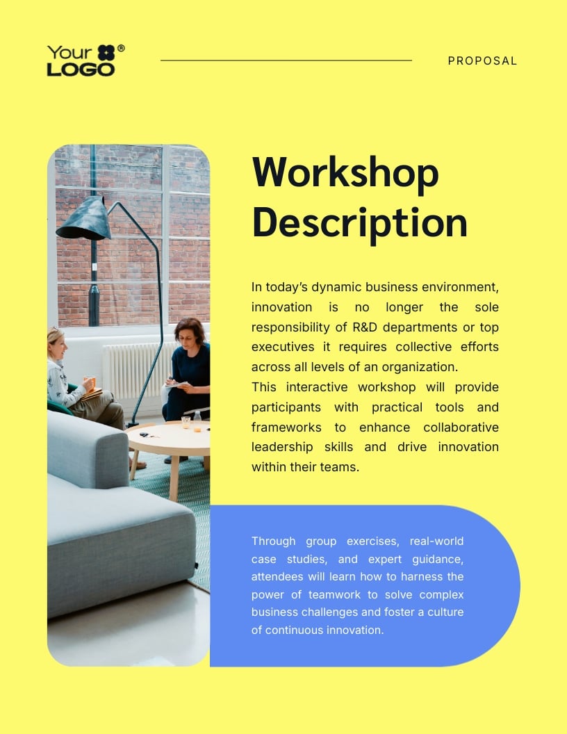Conference Workshop Proposal Example Template | Visme