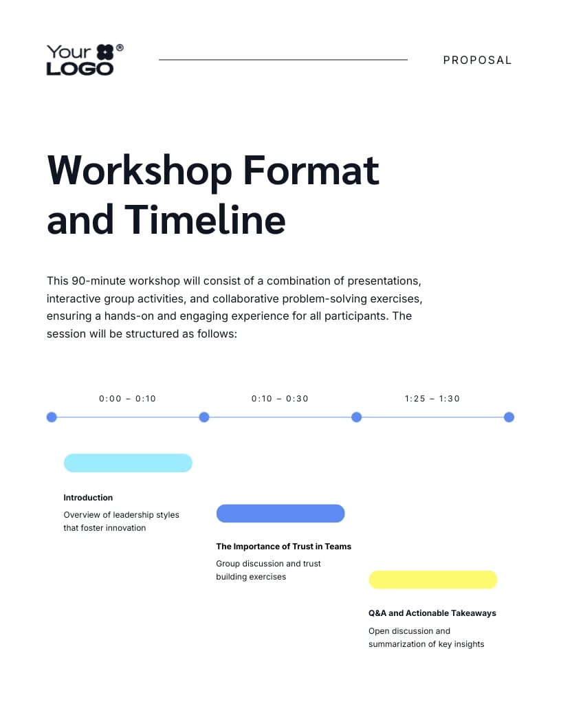 Conference Workshop Proposal Example Template | Visme