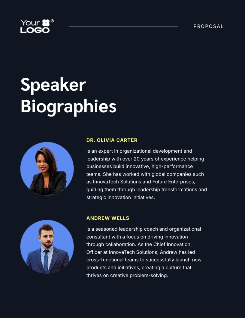 Conference Workshop Proposal Example Template | Visme