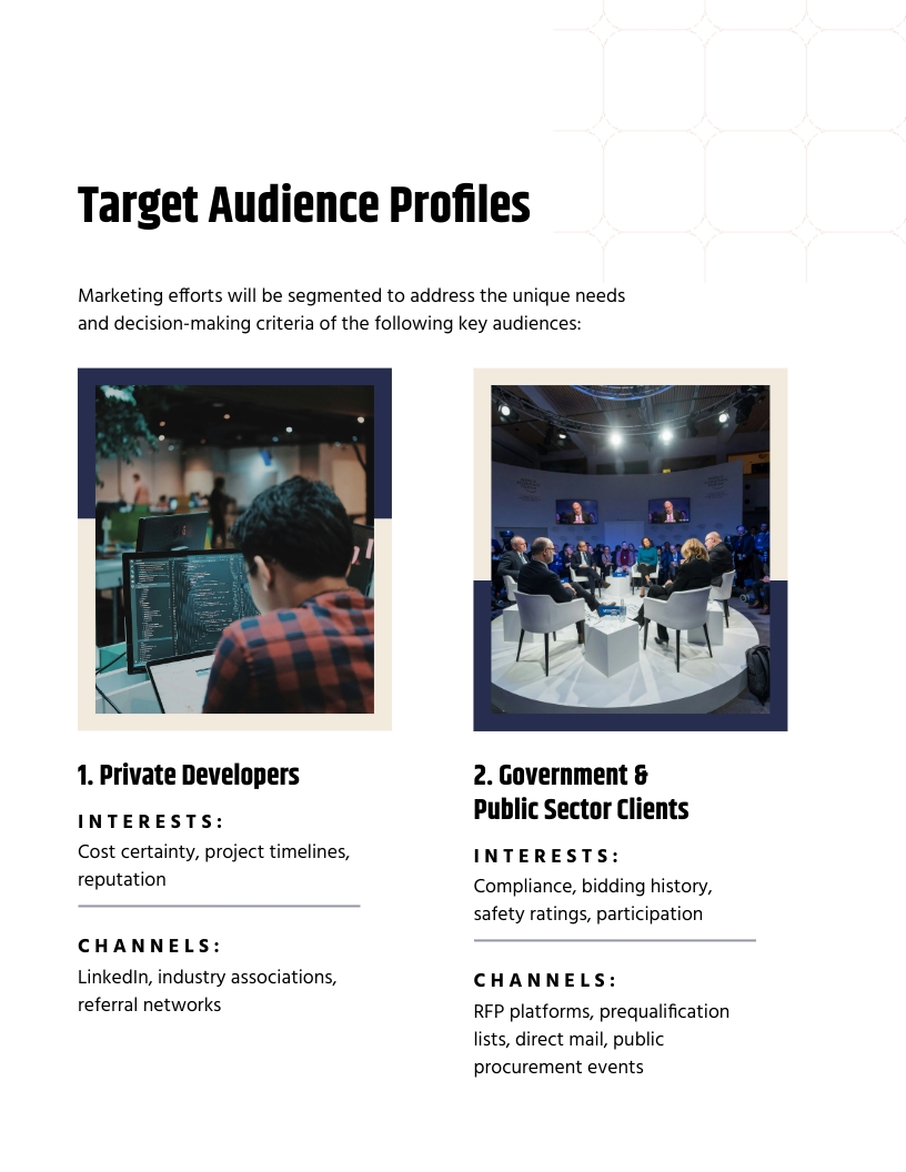 Construction Company Marketing Plan Template | Visme