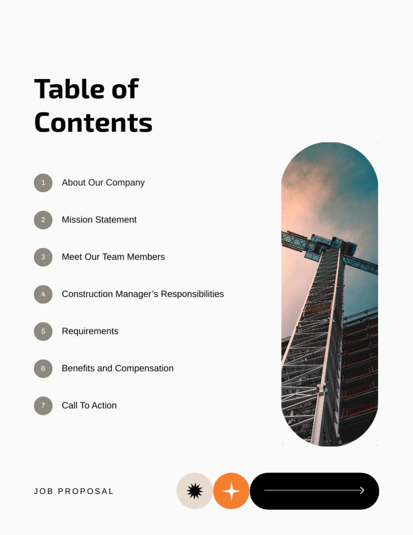 Construction Job Proposal Template | Visme