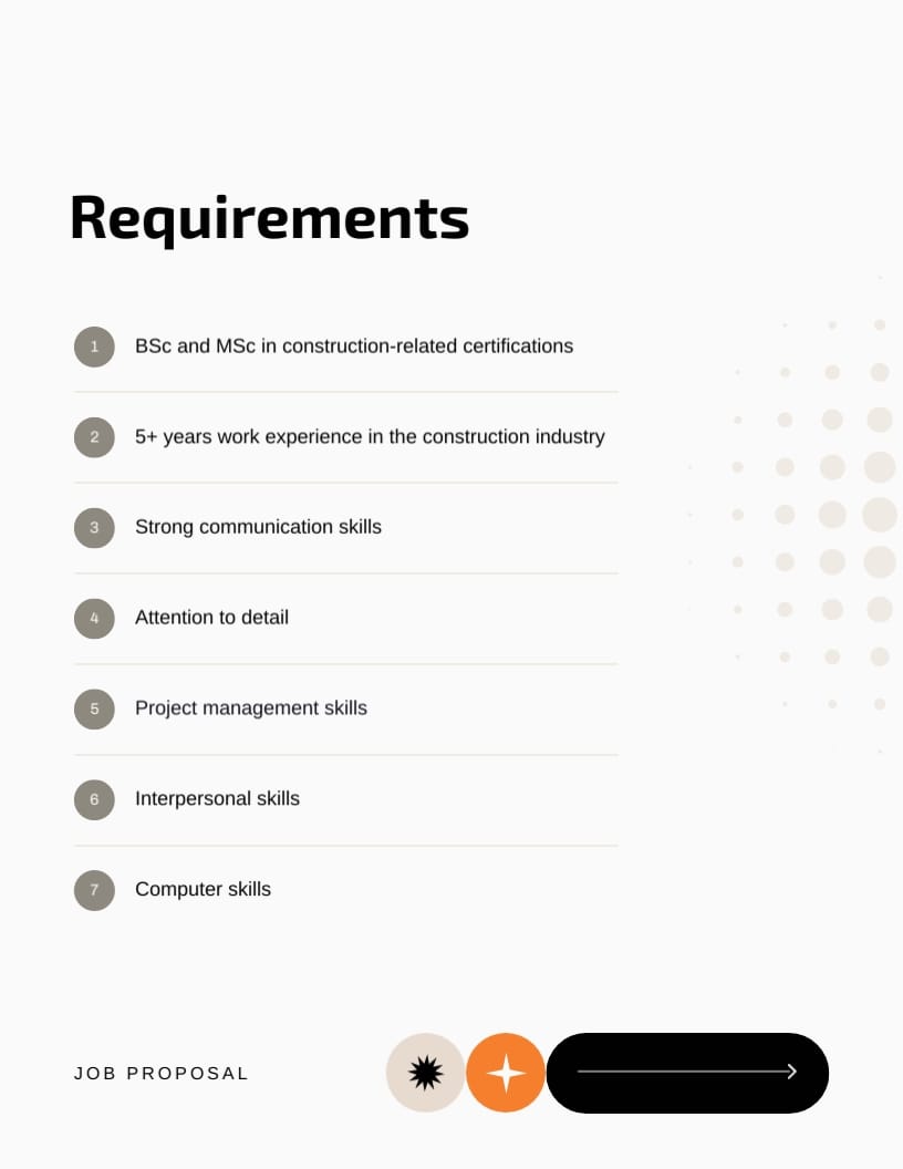 Construction Job Proposal Template | Visme