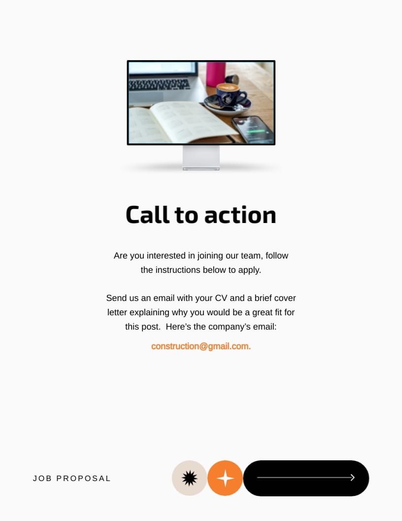 Construction Job Proposal Template | Visme