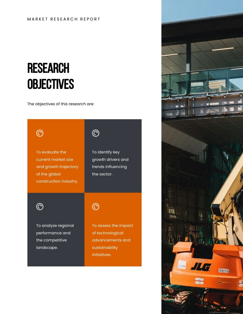 Construction Market Research Report Template | Visme