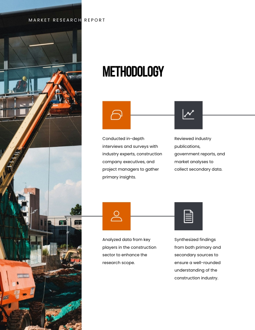 Construction Market Research Report Template | Visme