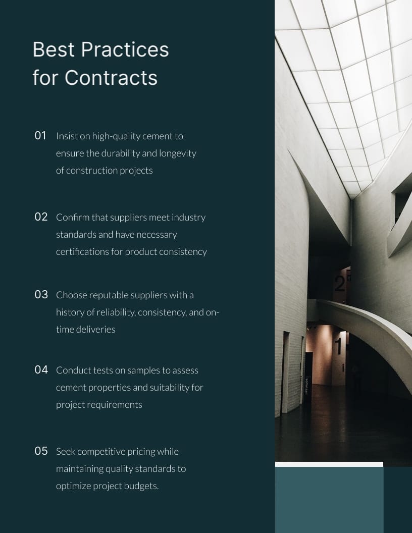 Construction Materials Catalog Template | Visme