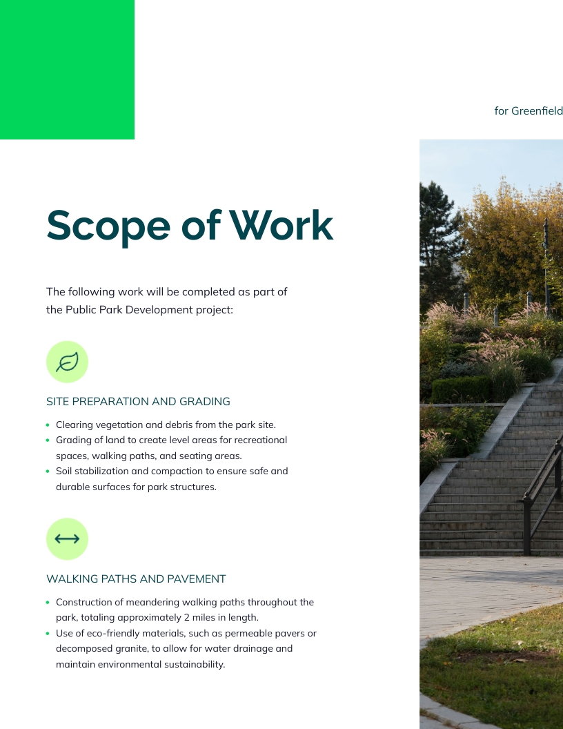 Construction Work Proposal Template | Visme