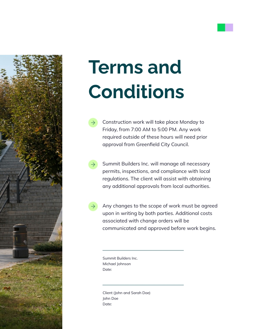 Construction Work Proposal Template | Visme