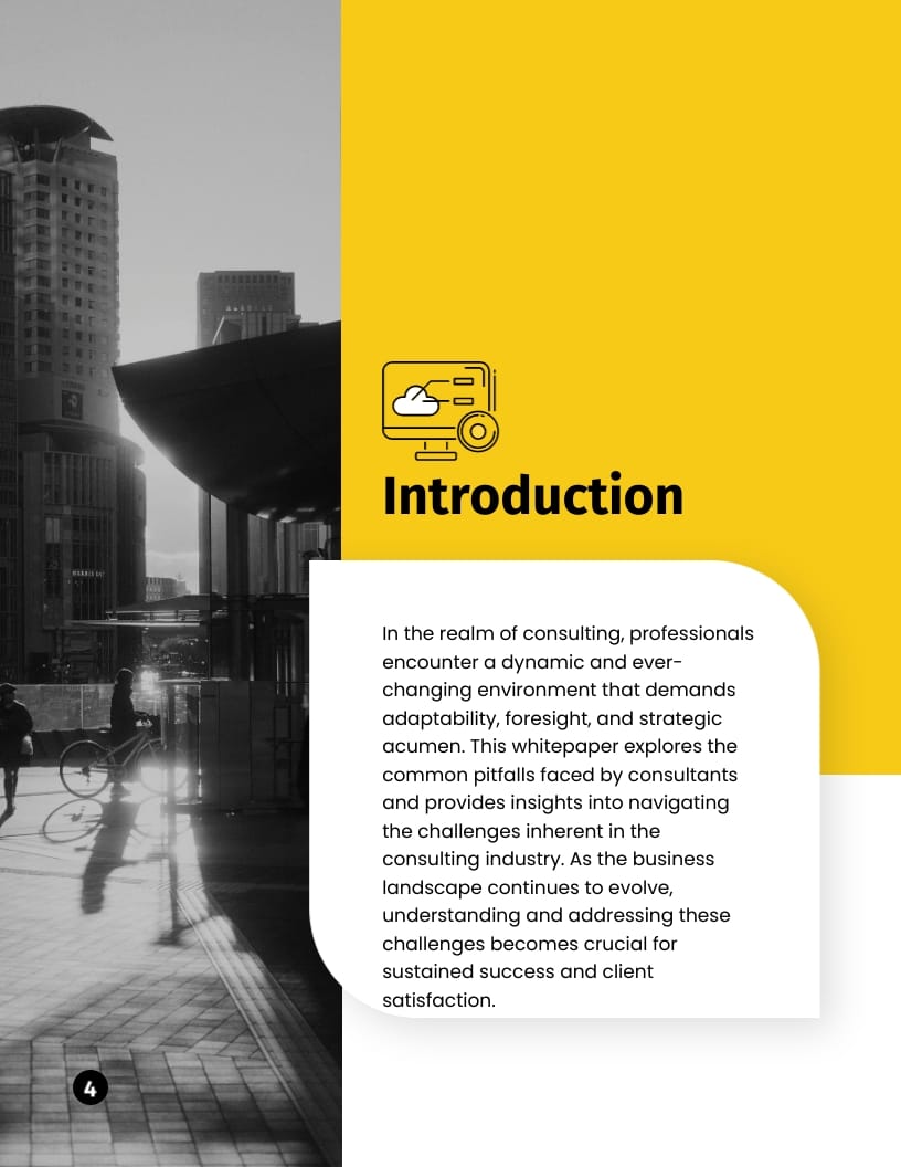 Consulting Challenges White Paper Template | Visme