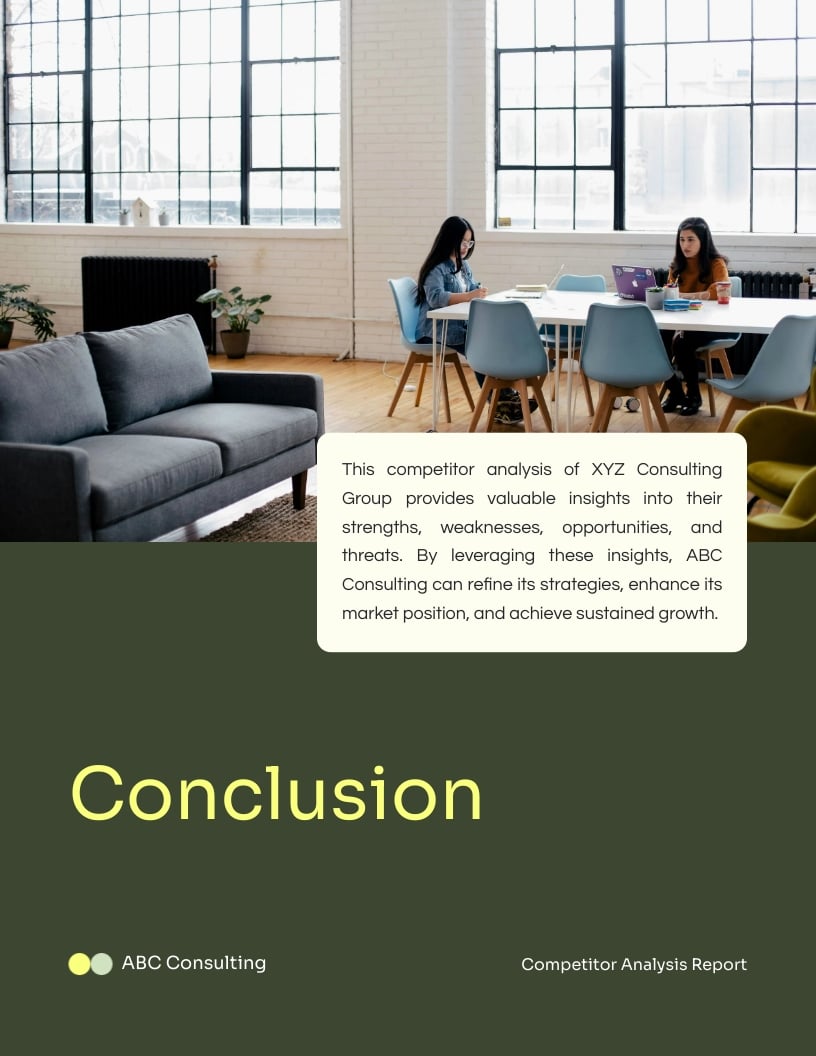 Consulting Competitor Gap Analysis Report Template | Visme