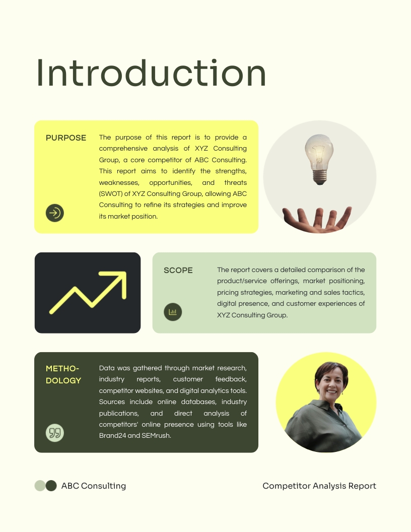 Consulting Competitor Gap Analysis Report Template | Visme