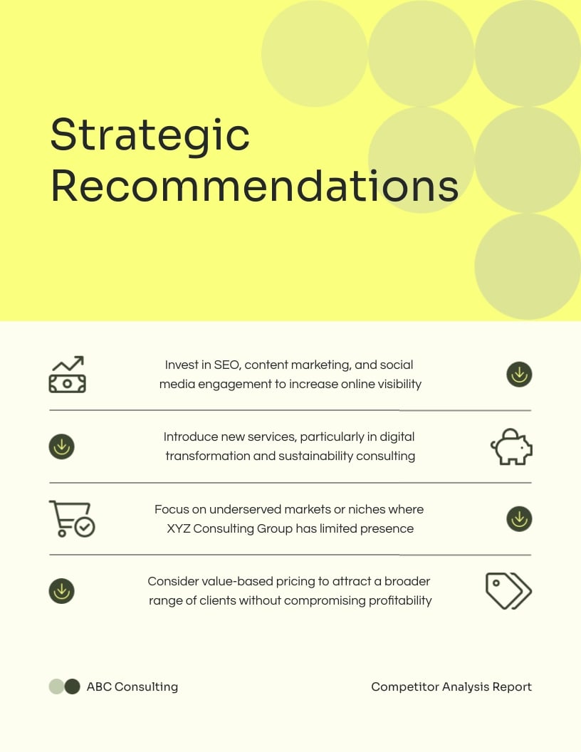 Consulting Competitor Gap Analysis Report Template | Visme