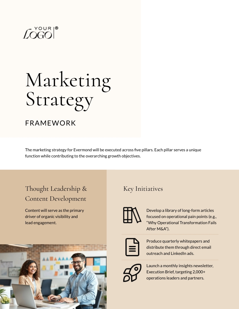 Consulting Firm Marketing Strategy Template | Visme
