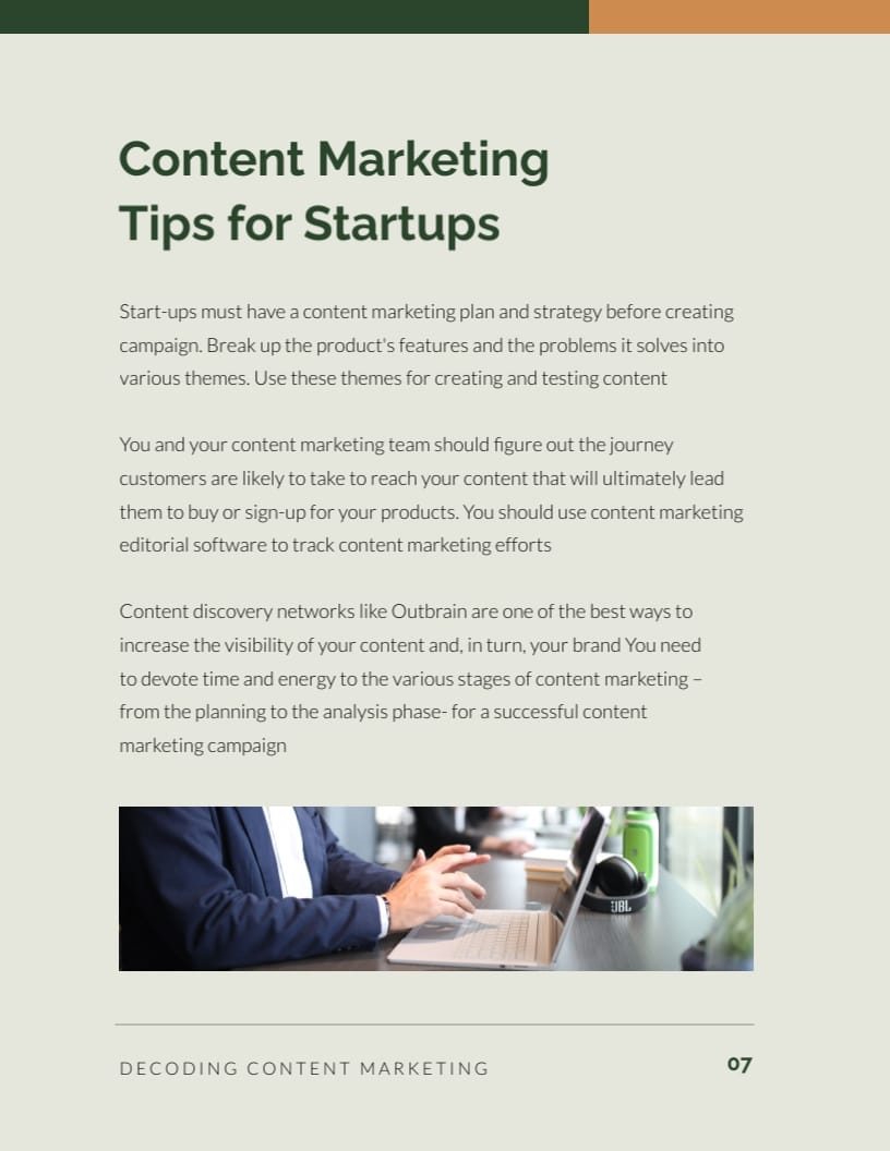 Content Marketing Ebook Template | Visme