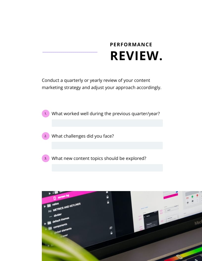 Content Marketing Workbook Template | Visme