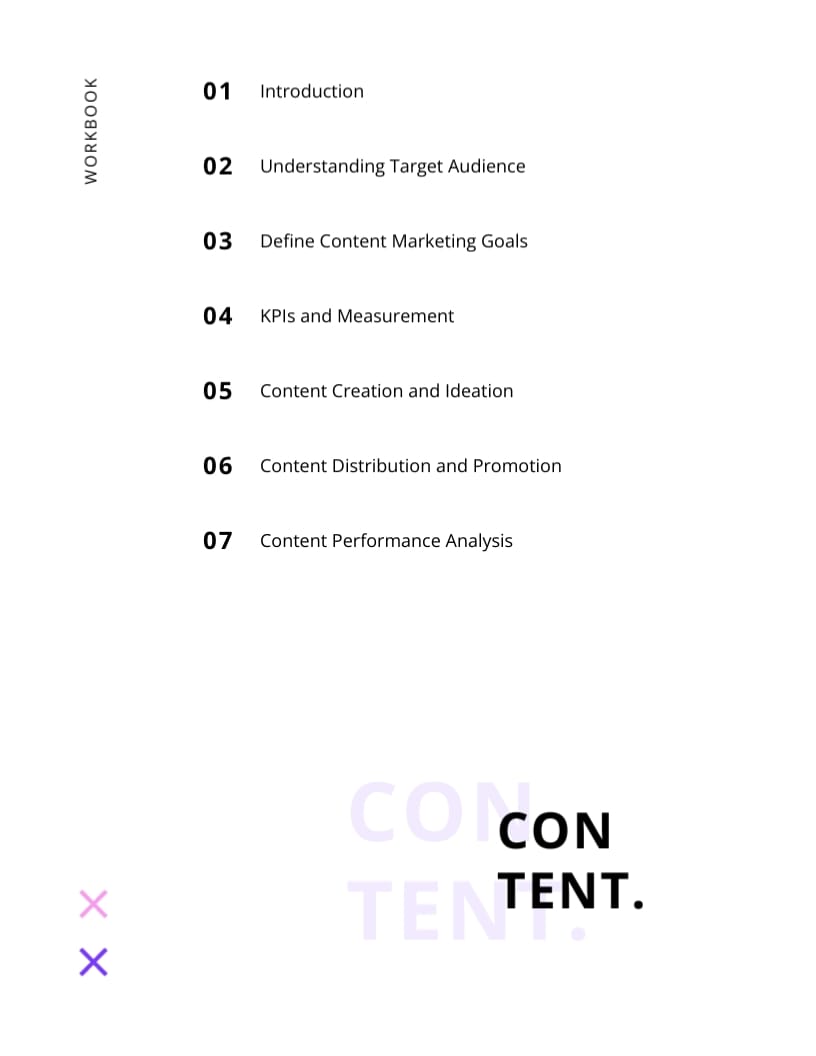Content Marketing Workbook Template | Visme