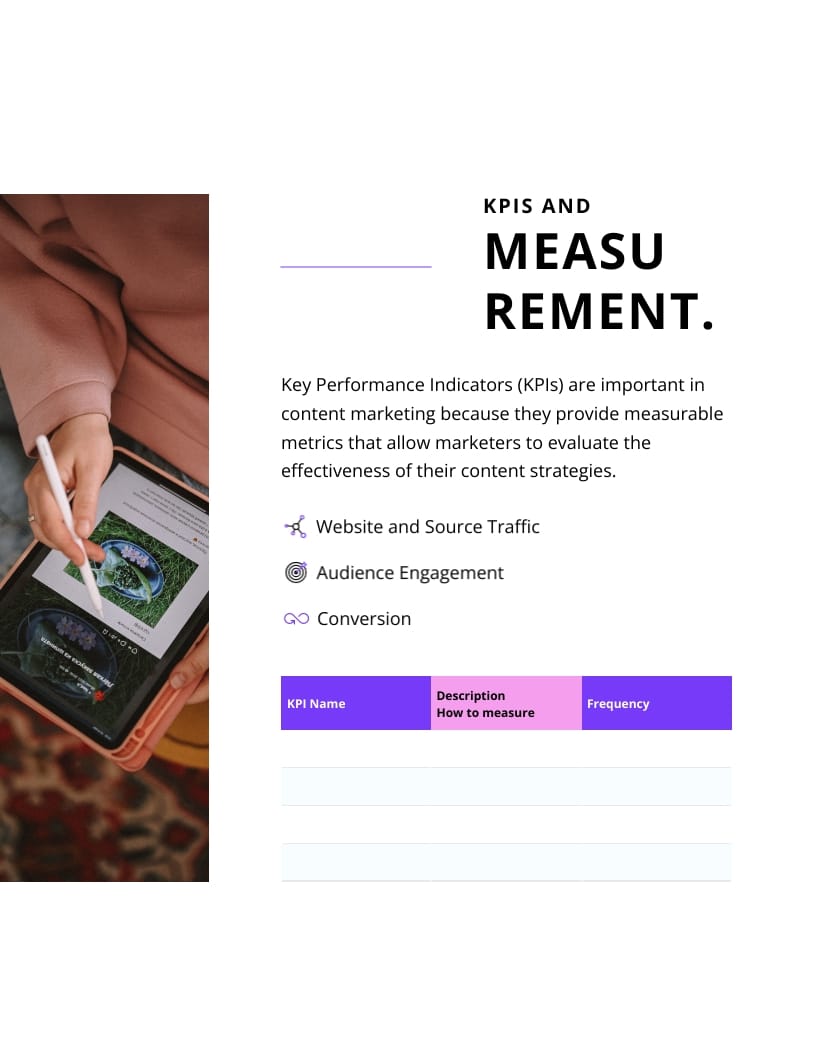 Content Marketing Workbook Template | Visme