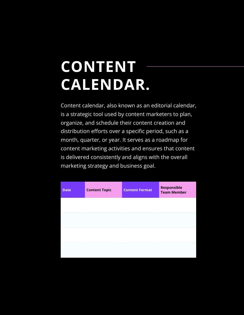Content Marketing Workbook Template | Visme