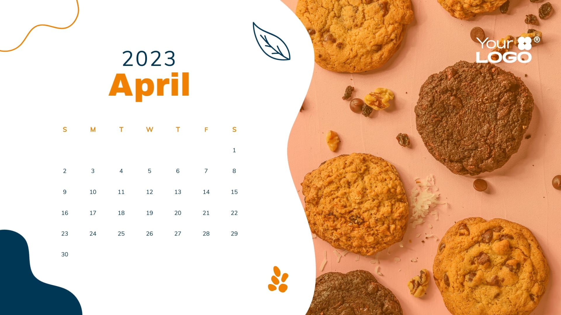 Cookie Company Calendar Template | Visme