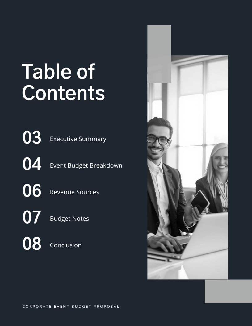 Corporate Event Budget Proposal Template | Visme