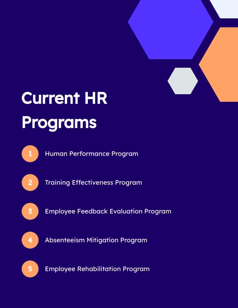 Corporate HR Report Template | Visme
