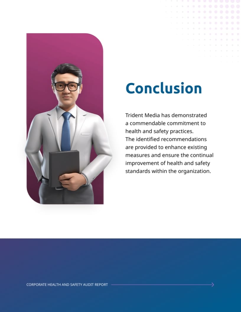 Corporate Health and Safety Audit Report Template | Visme