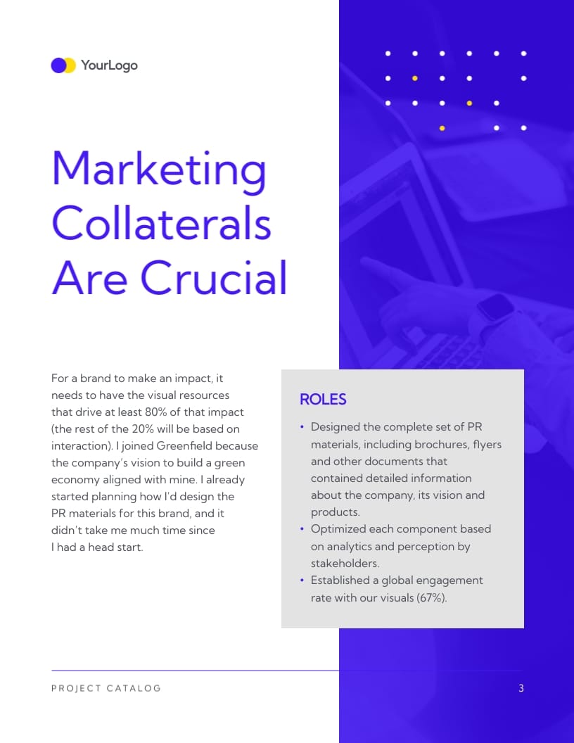 Corporate Project Catalog Template | Visme