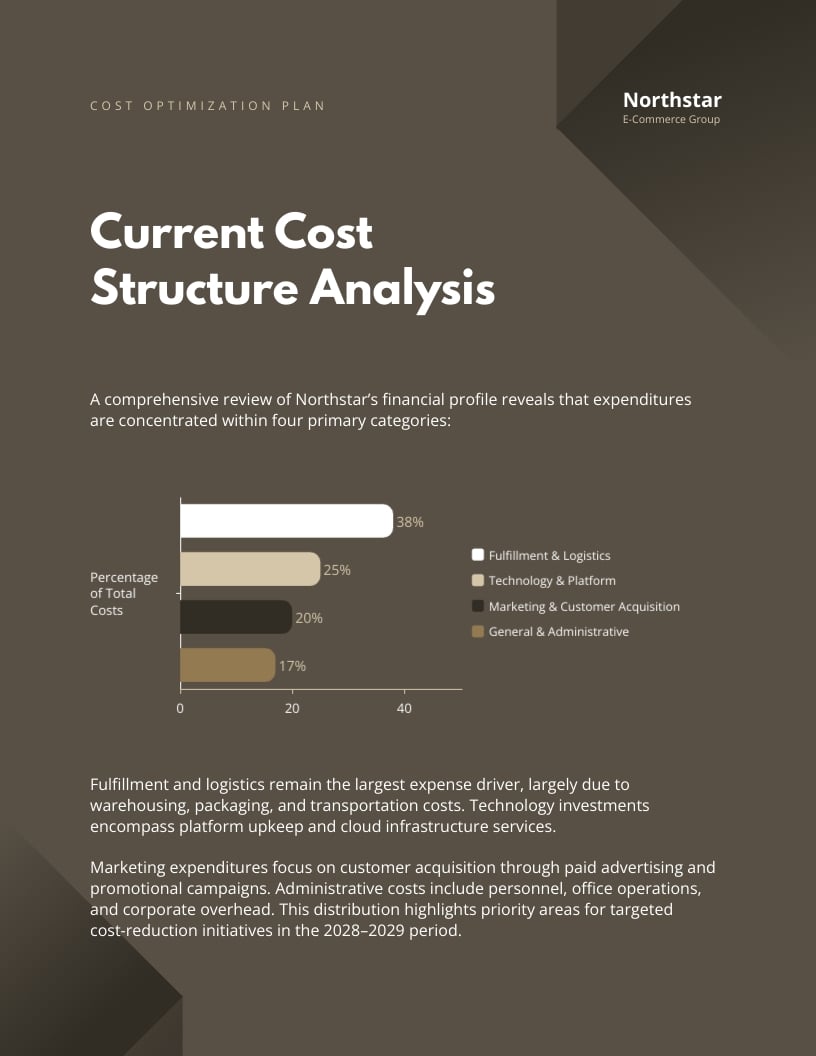 Cost Optimization Plan Template | Visme