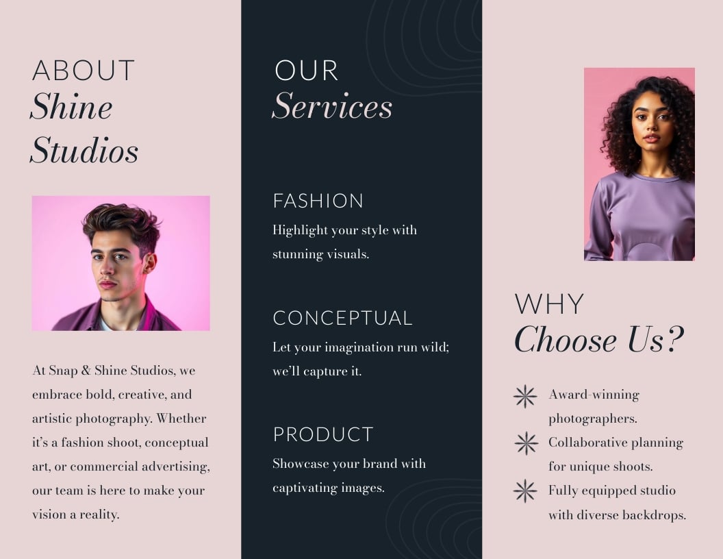 Creative Photography Brochure Template | Visme