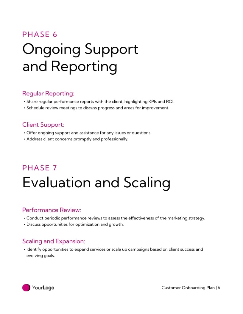 Customer Onboarding Plan Template | Visme