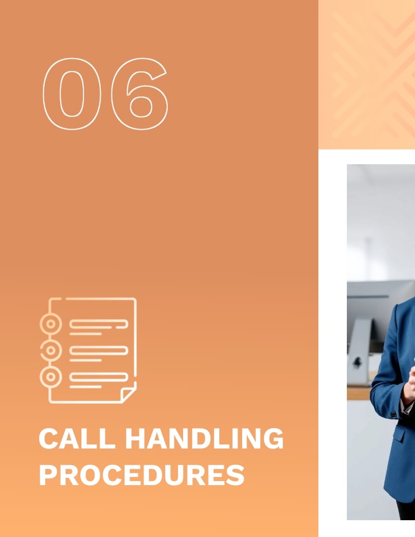 Customer Service Call Center Training Manual Template | Visme