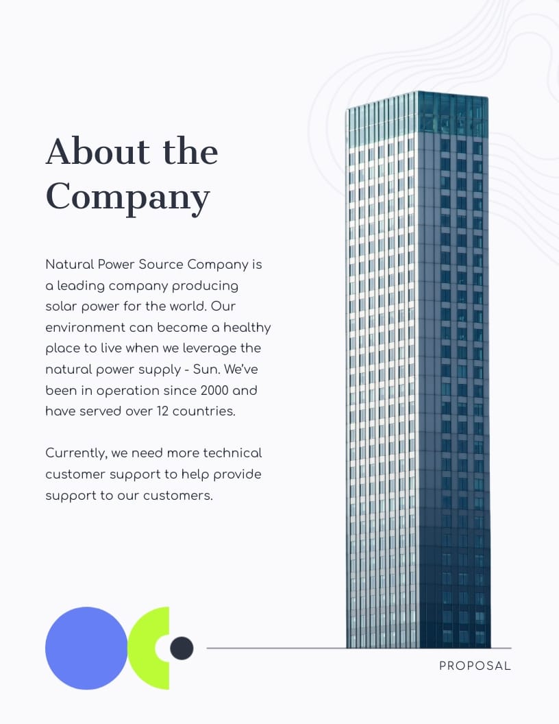 Customer Service Job Proposal Template | Visme