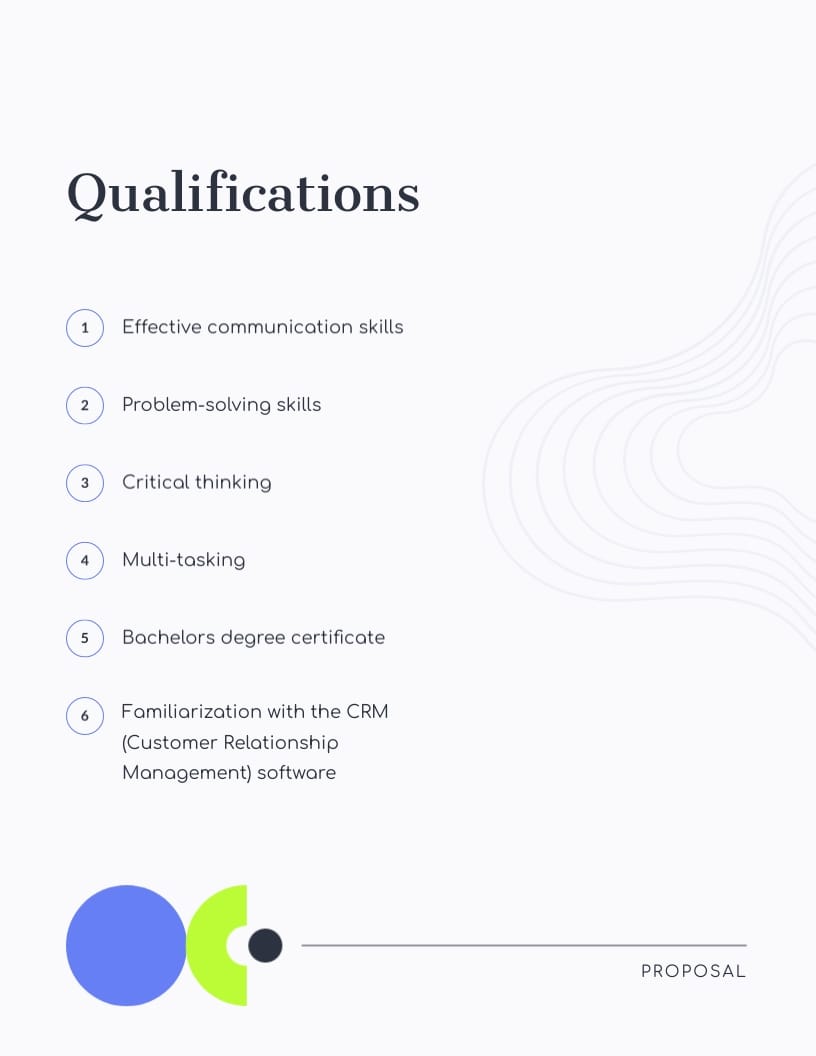 Customer Service Job Proposal Template | Visme