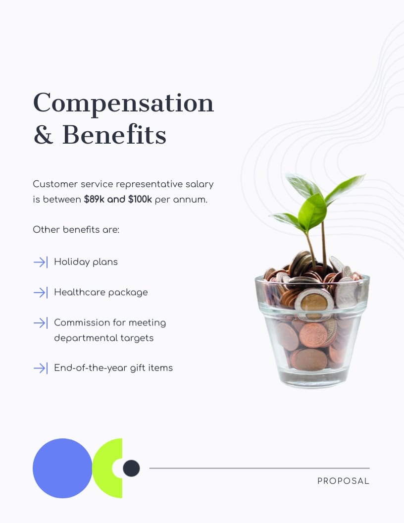 Customer Service Job Proposal Template | Visme