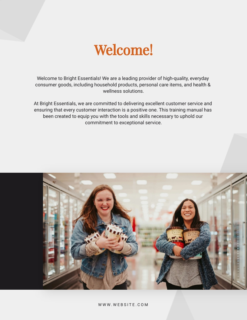 Customer Service Training Manual Example Template | Visme