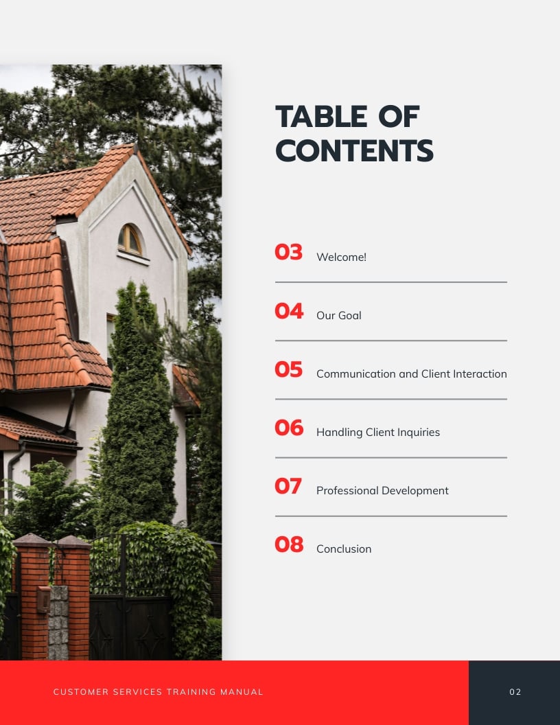 Customer Services Training Manual Template | Visme