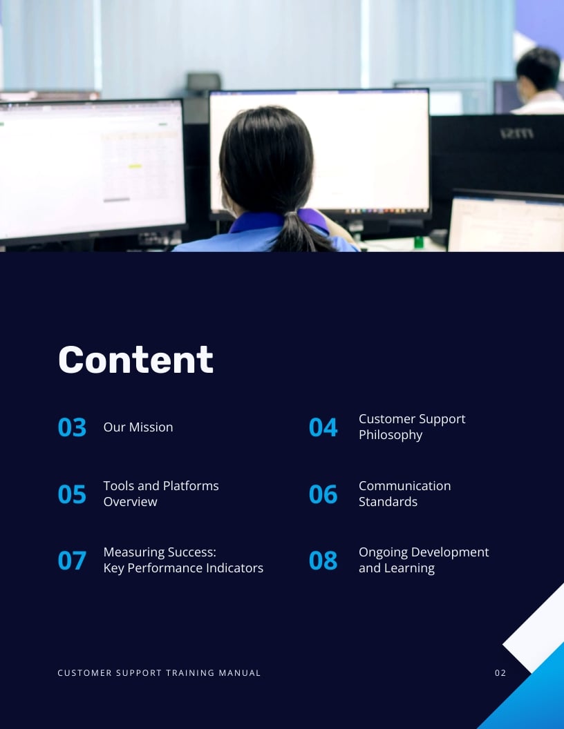 Customer Support Training Manual Template | Visme