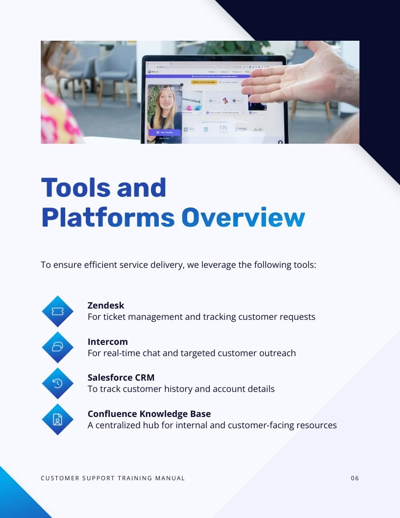 Customer Support Training Manual Template | Visme